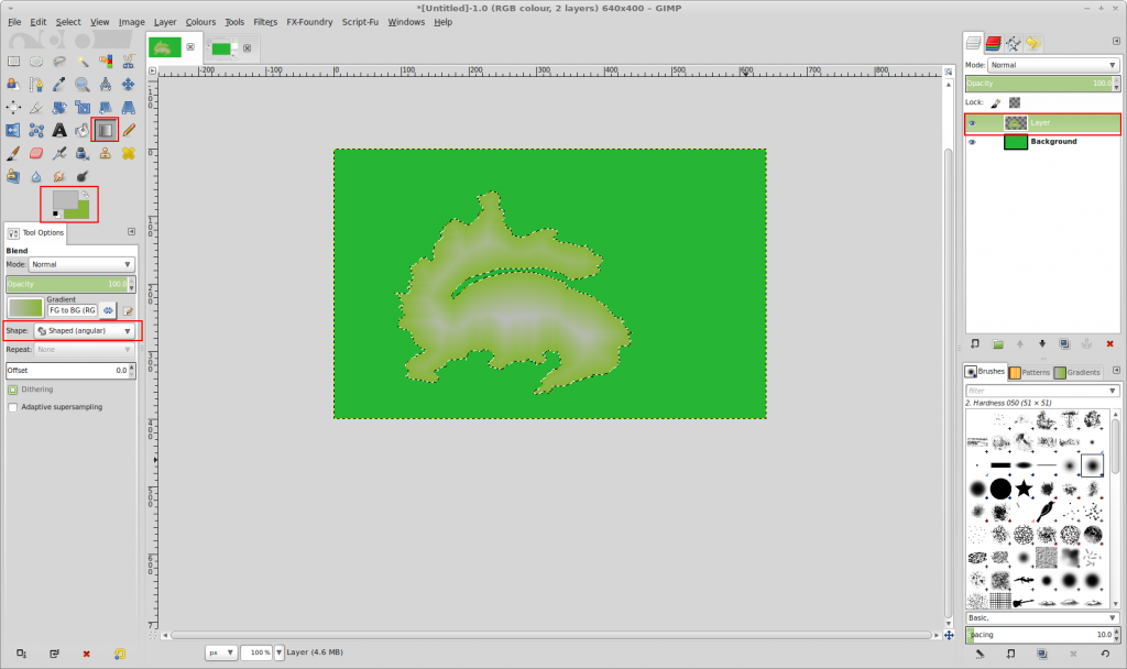 Mountain Range in Gimp – Andi's Blog